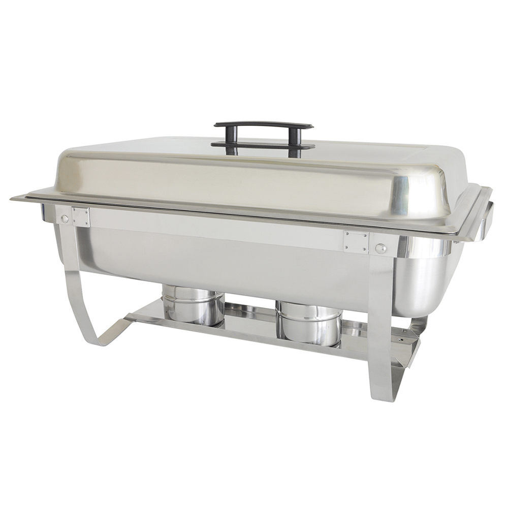 Thunder Group SLRCF001F 8 Qt Chafer Stainless Steel w/ Foldable Frame ...