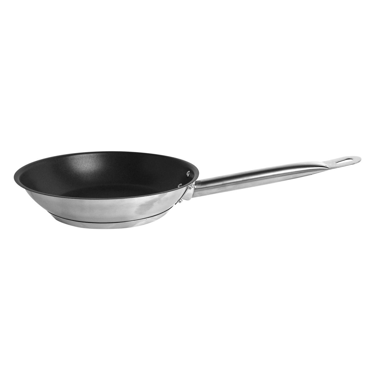 Thunder Group SLSFP4108 8" Quantum II Round Stainless Steel Fry Pan ...